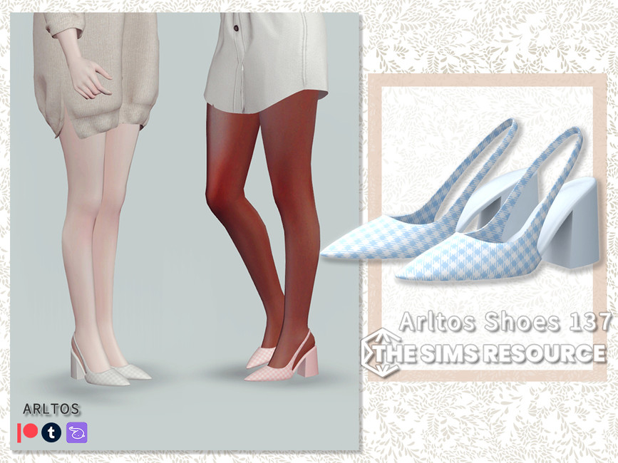 The Sims Resource - Pointed toe sandals / 137