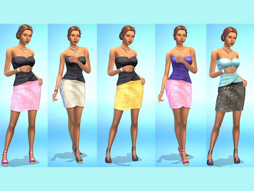 The Sims Resource - Styled look - shiny glam