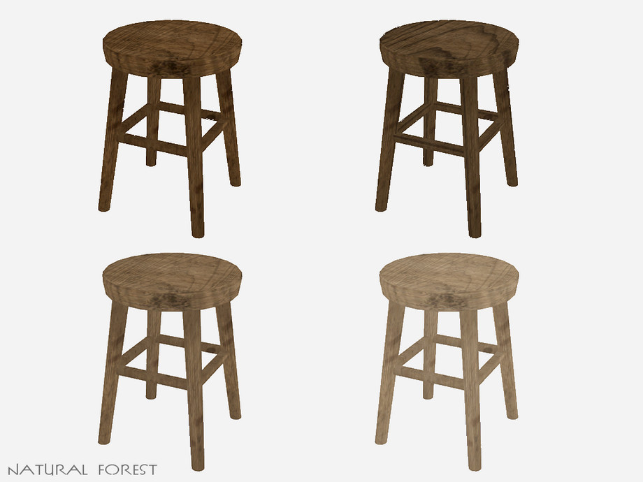 The Sims Resource | Old wooden stool_001 (stool or table)