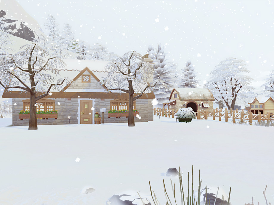 The Sims Resource | Grandma's Winter Home - [No CC]