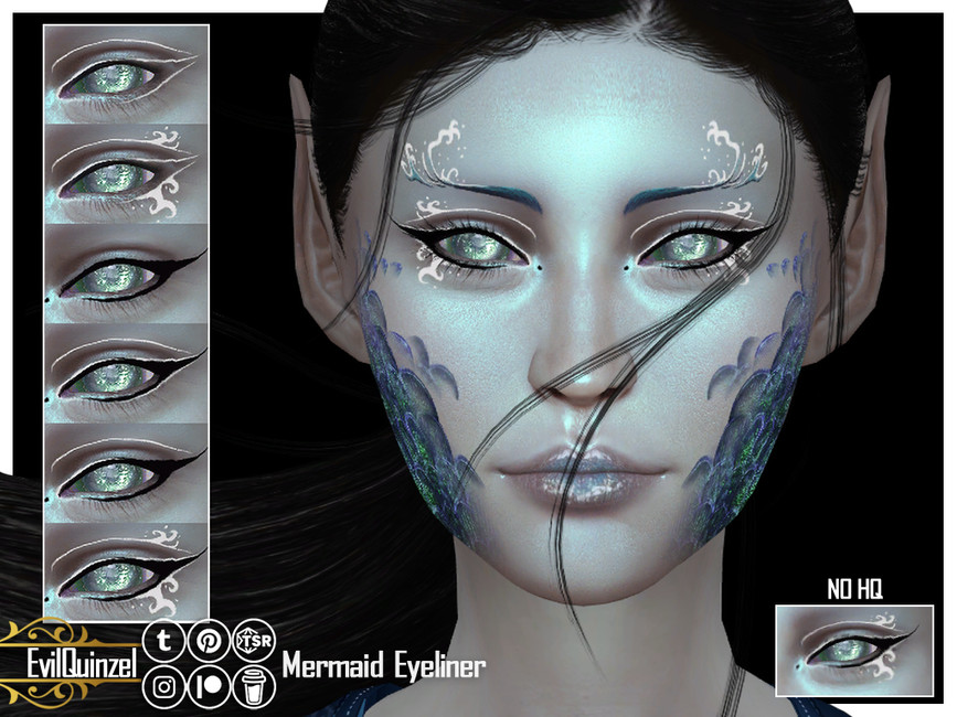 The Sims Resource - Mermaid Eyeliner