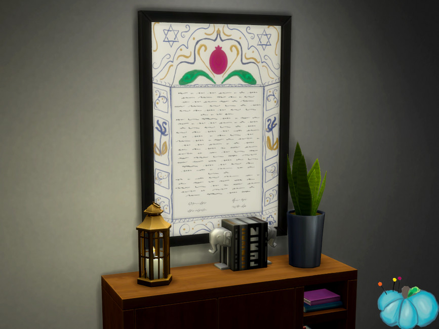 The Sims Resource - Ketubah: Jewish Marriage Contract