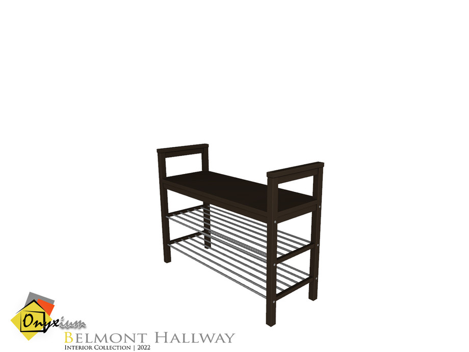 The Sims Resource | Belmont Bench With Shoe Storage