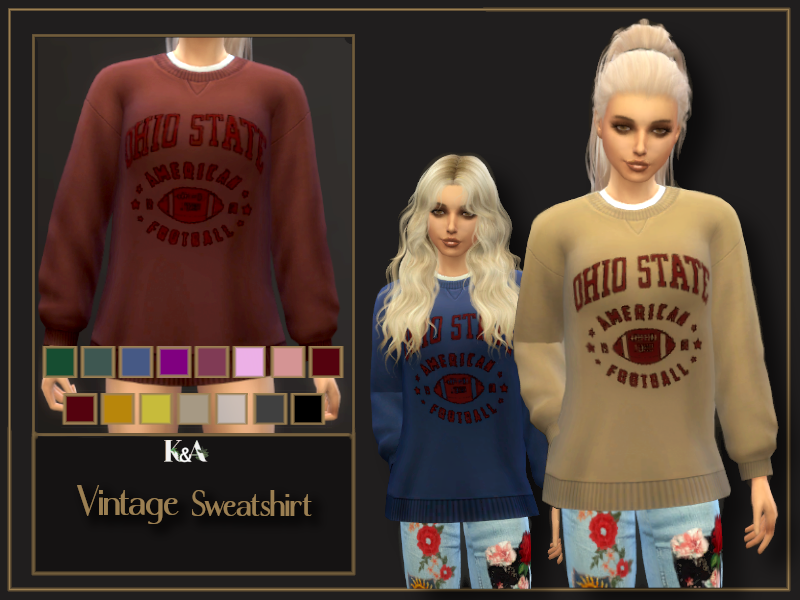 The Sims Resource | Vintage Sweatshirt