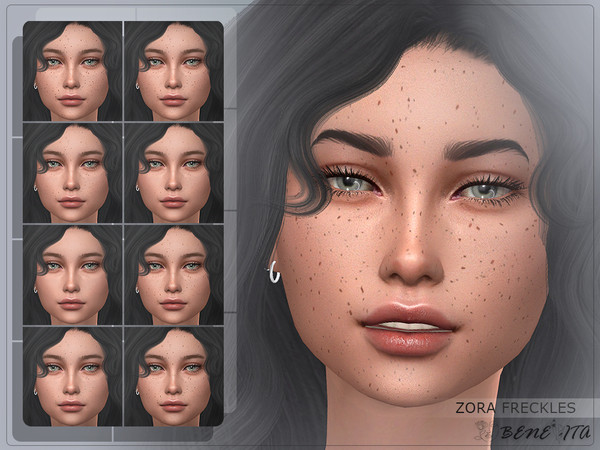 The Sims Resource | Zora Freckles [HQ]