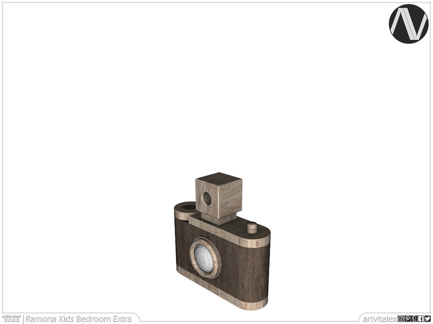 The Sims Resource - Ramona Wooden Toy Camera