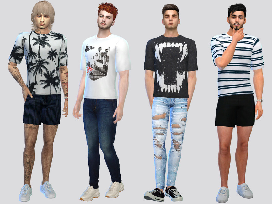 The Sims Resource - Mens Tee Shirt