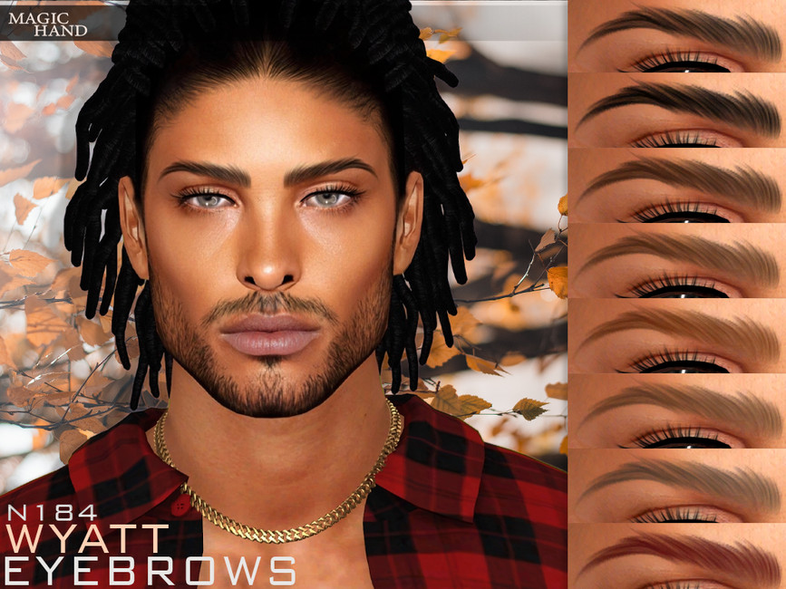 The Sims Resource - [Patreon] Wyatt Eyebrows N184