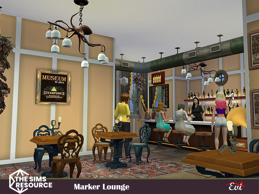 The Sims Resource - Marker lounge_TSR only CC