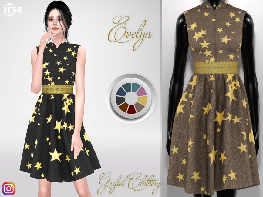 The Sims Resource - Evelyn - Star Dress