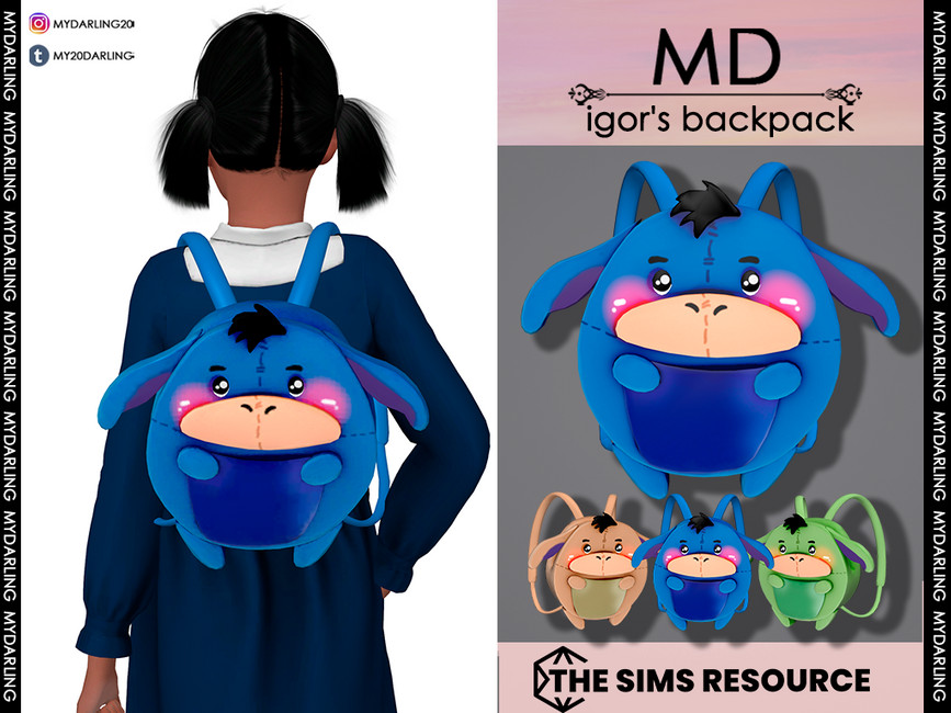The Sims Resource - igor's backpack -Child