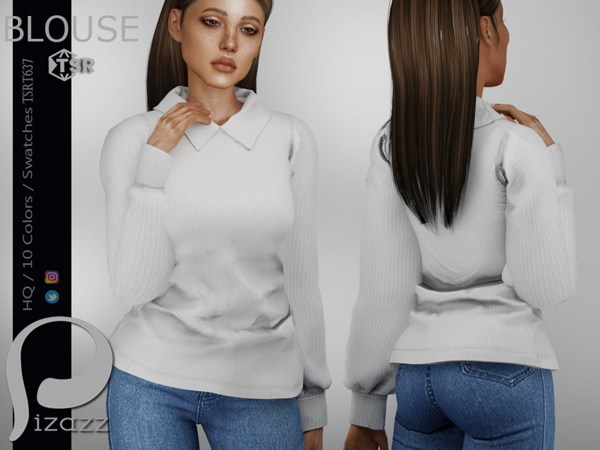 The Sims Resource - Taylor Blouse
