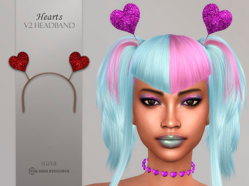 The Sims Resource - Hearts V2 Headband