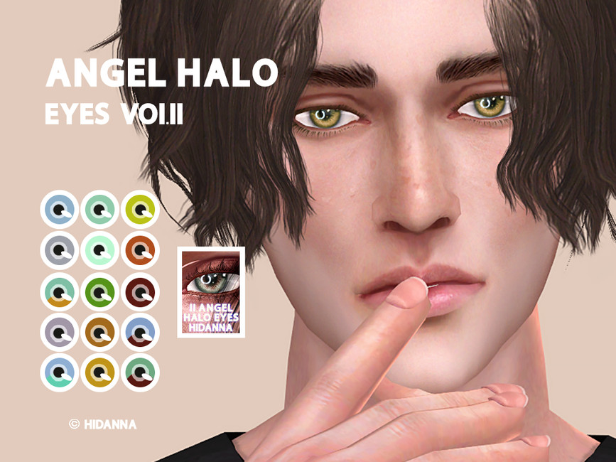 The Sims Resource - Angel Halo Eyes vol.ll (Face Paint) - HQ