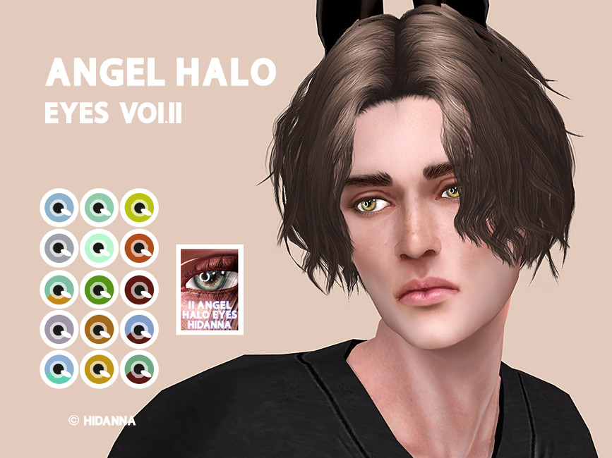The Sims Resource - Angel Halo Eyes vol.ll (Face Paint) - HQ