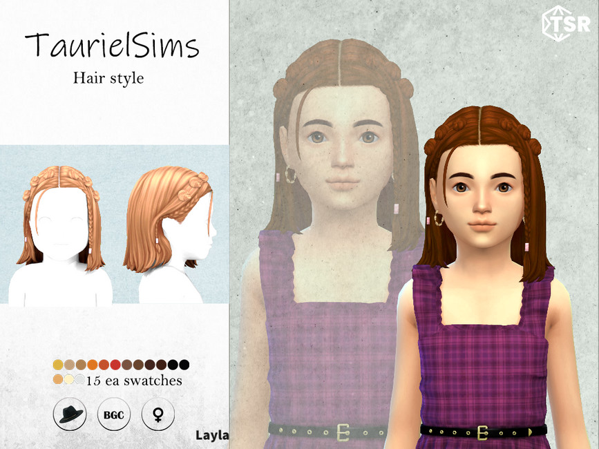 The Sims Resource - Layla-Hairstyle (children)