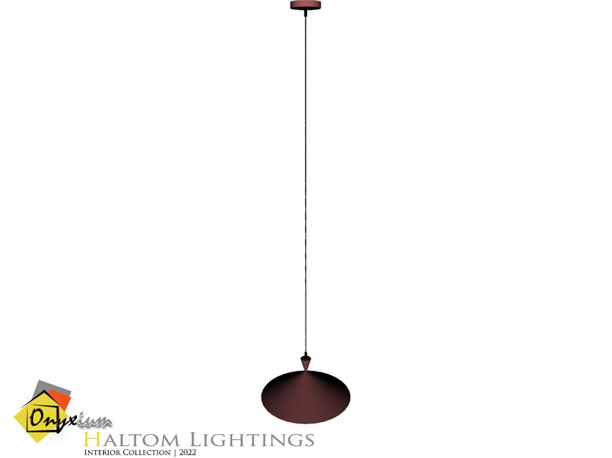 The Sims Resource - Haltom Ceiling Lamp With Twisted Cable Tall