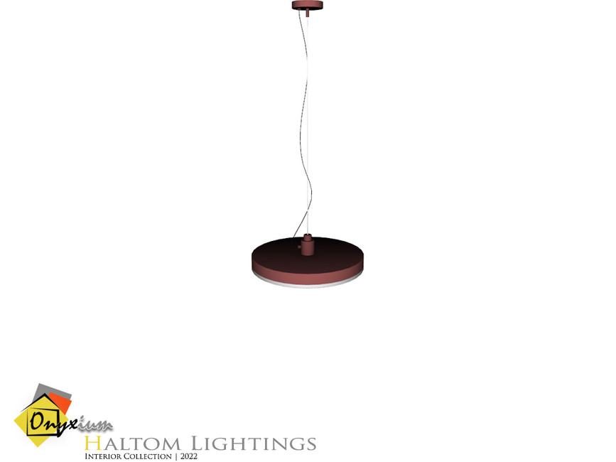 The Sims Resource - Haltom Ceiling Lamp With Separate Pendant Cable Medium