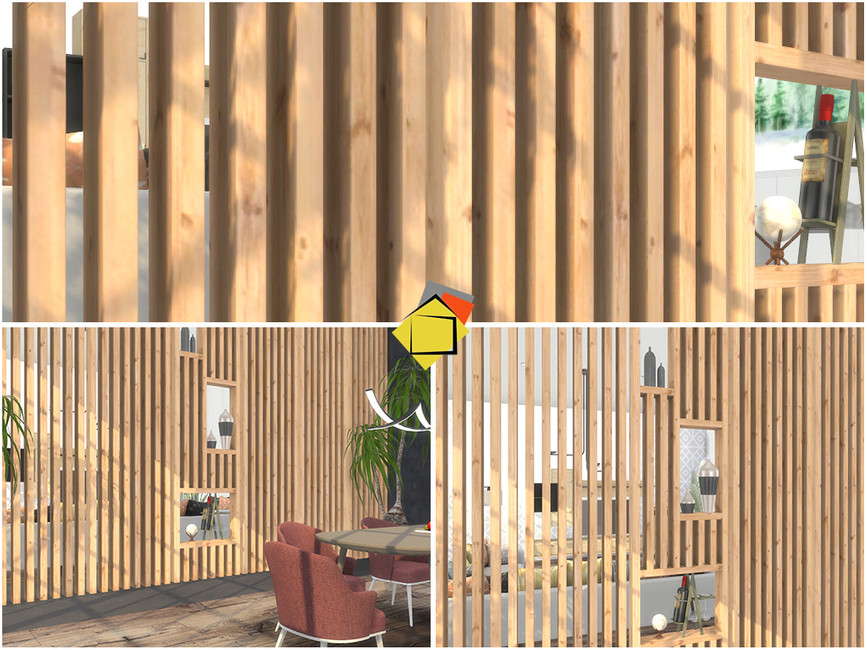 The Sims Resource - Agoura Room Dividers And Wall Panels