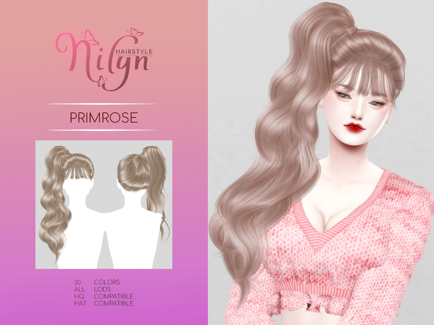 The Sims Resource - PRIMROSE HAIR - NEW MESH