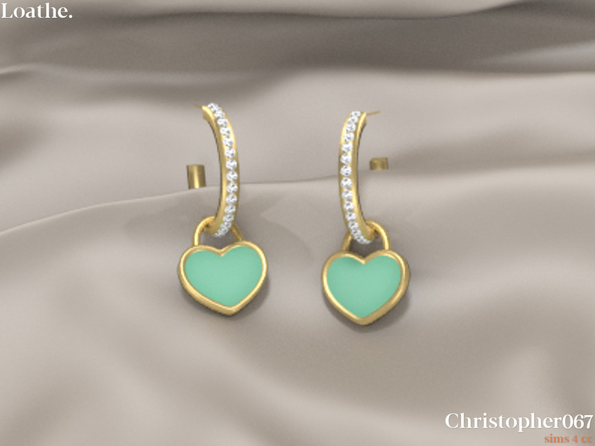 The Sims Resource - Loathe Earrings