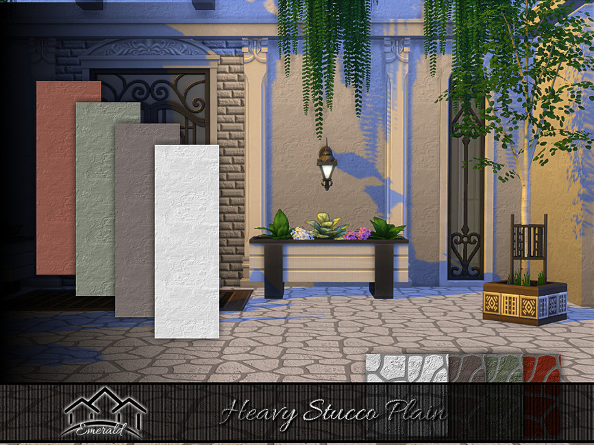 The Sims Resource - Heavy Stucco Plain