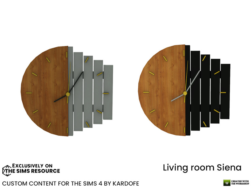 The Sims Resource - kardofe_Living room Siena_Clock