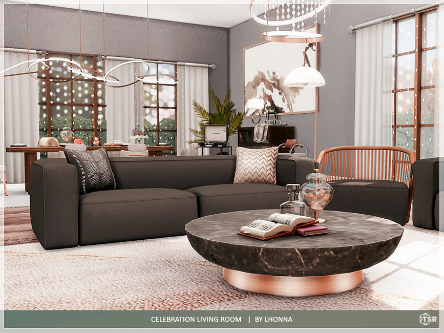 The Sims Resource - Celebration Living Room /TSR CC only/