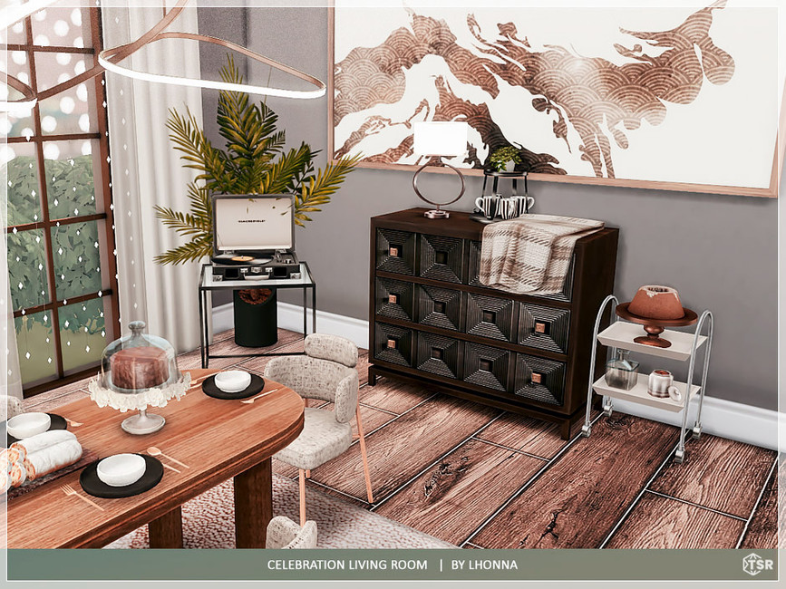 The Sims Resource - Celebration Living Room /TSR CC only/