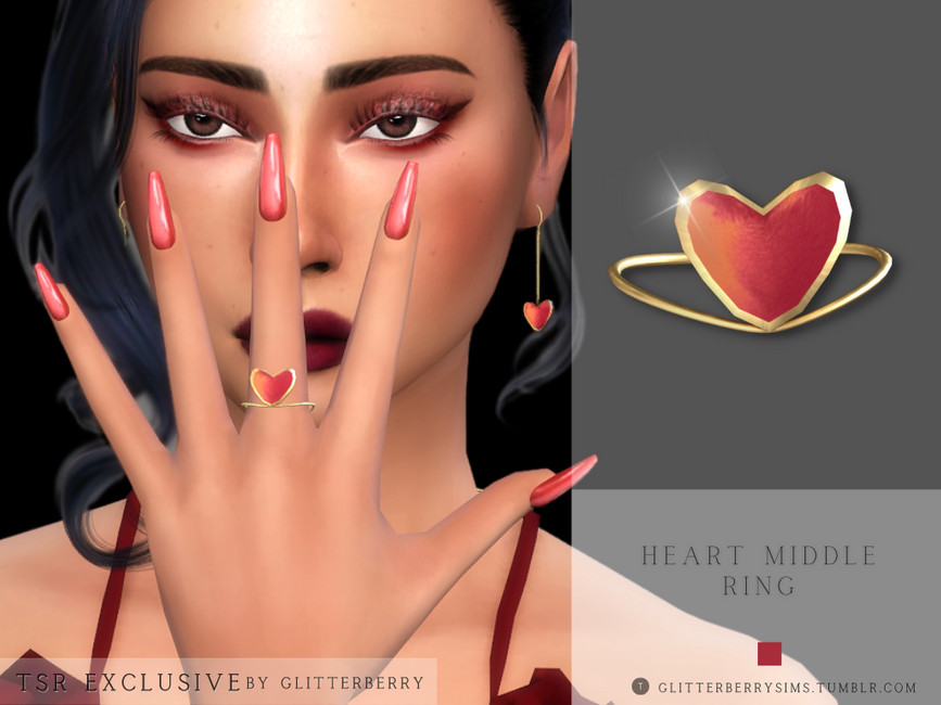 The Sims Resource - Heart Middle Ring