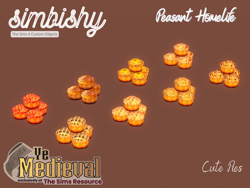 The Sims Resource - Ye Medieval - Peasant Homelife - Cute Pies