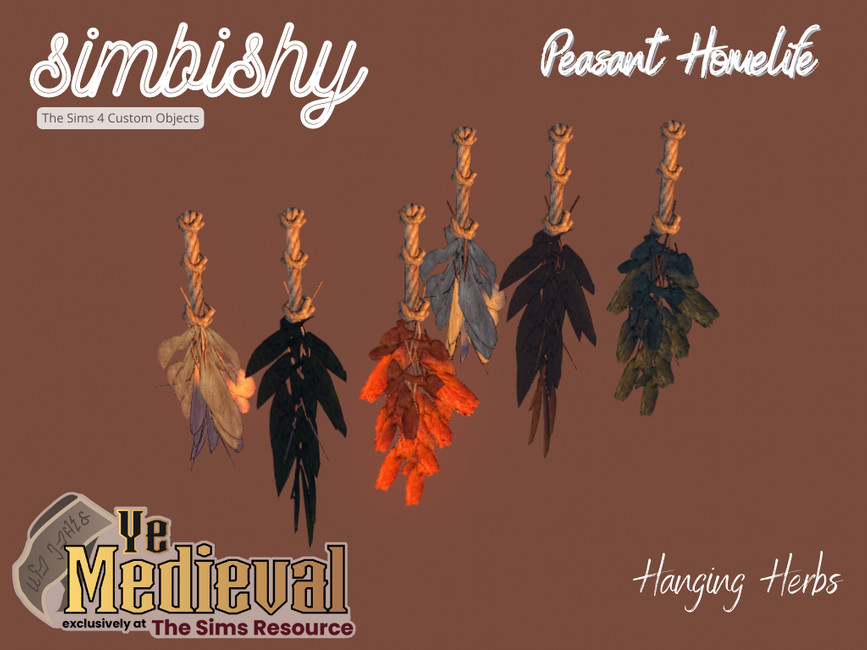 The Sims Resource - Ye Medieval - Peasant Homelife - Hanging Herbs