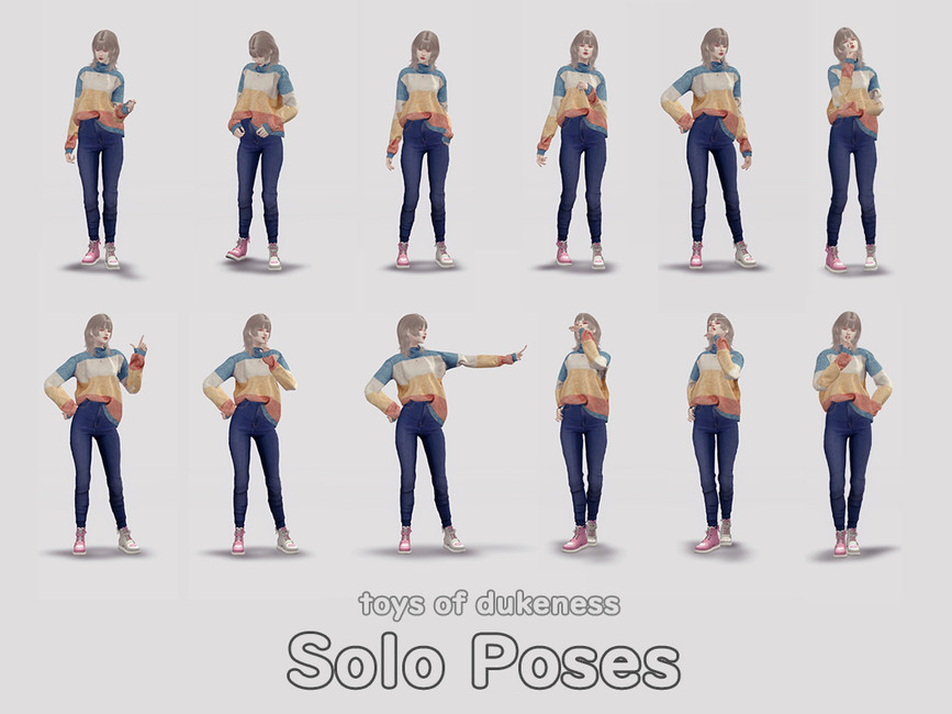 The Sims Resource - Solo photo shoot Poses