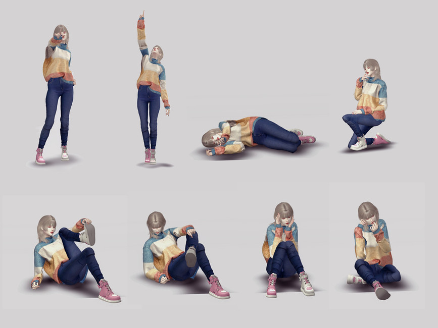 The Sims Resource - Solo photo shoot Poses