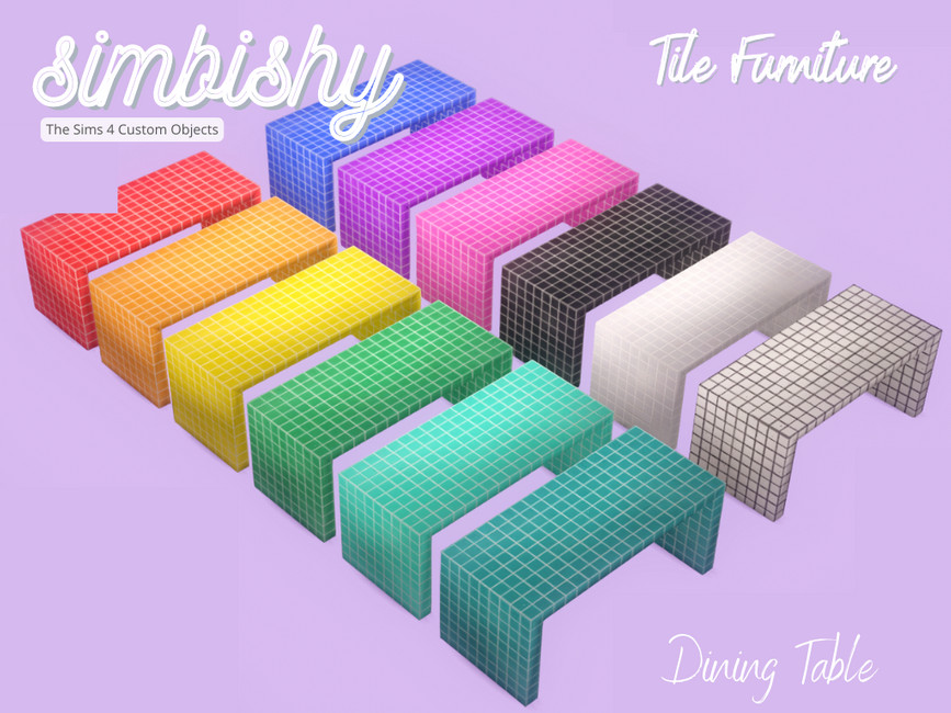 The Sims Resource - Tile - Dining Table