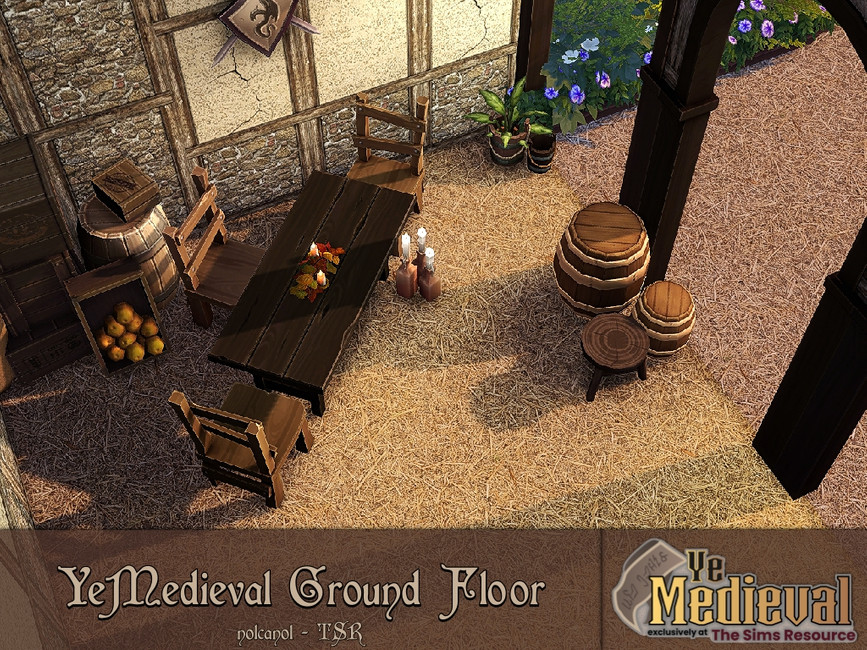 The Sims Resource - Ye Medieval Ground Floor