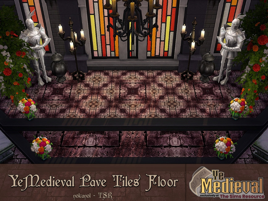 The Sims Resource - Ye Medieval Pave Tiles Floor