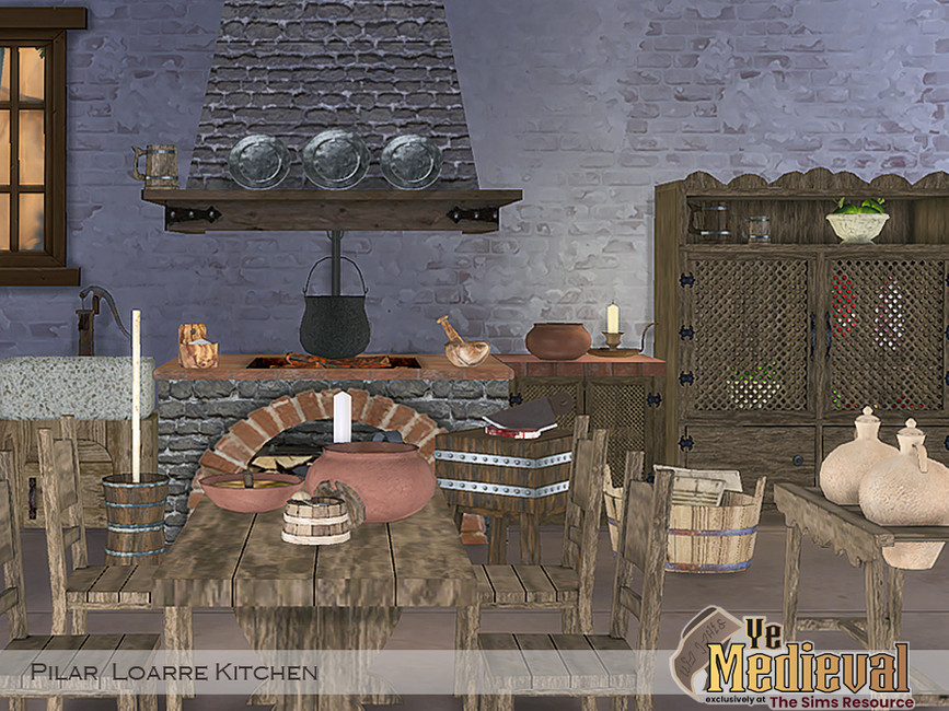 The Sims Resource - Ye Medieval Loarre Kitchen