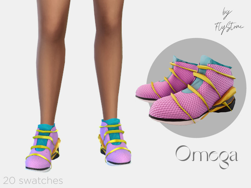 The Sims Resource - Omega - female futuristic sneakers