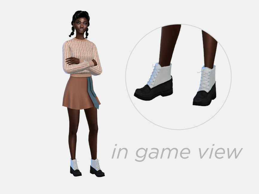 The Sims Resource - Dora - female high leather boots