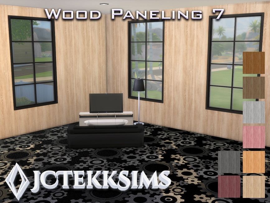 The Sims Resource - Wood Paneling 7
