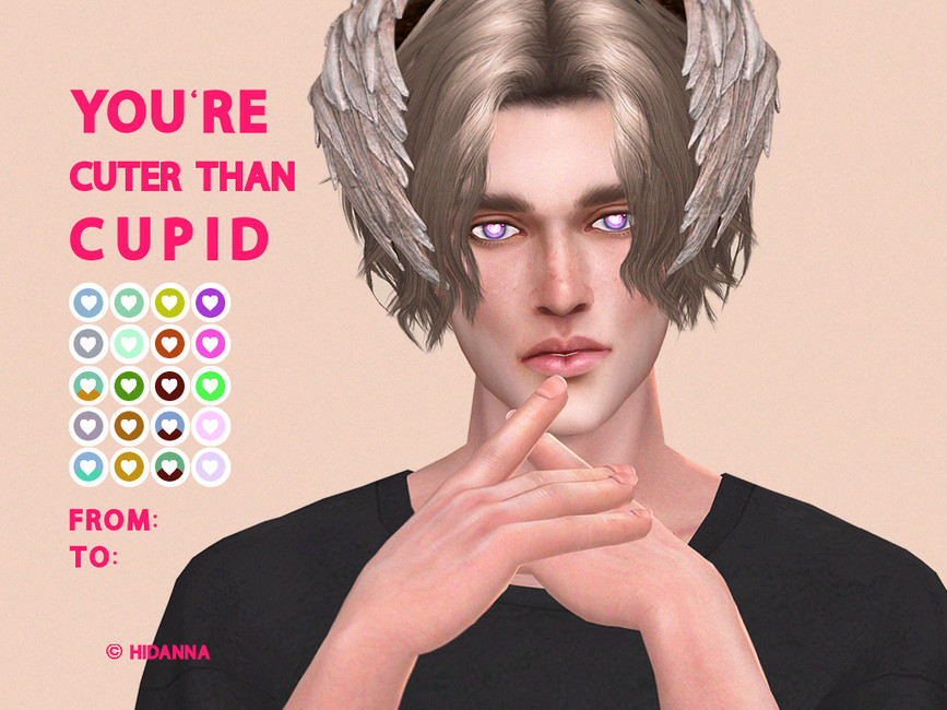 The Sims Resource - Heart Cupid eyes vol.lII (Face Paint) - HQ