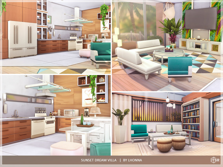 The Sims Resource - Sunset Dream Villa /No CC/