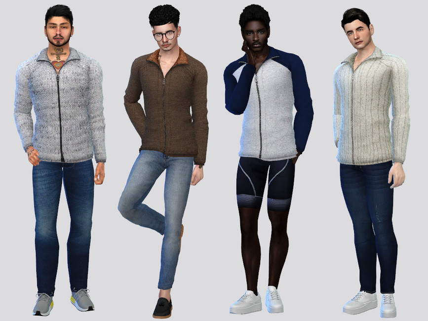 The Sims Resource - Rico Zip Sweater