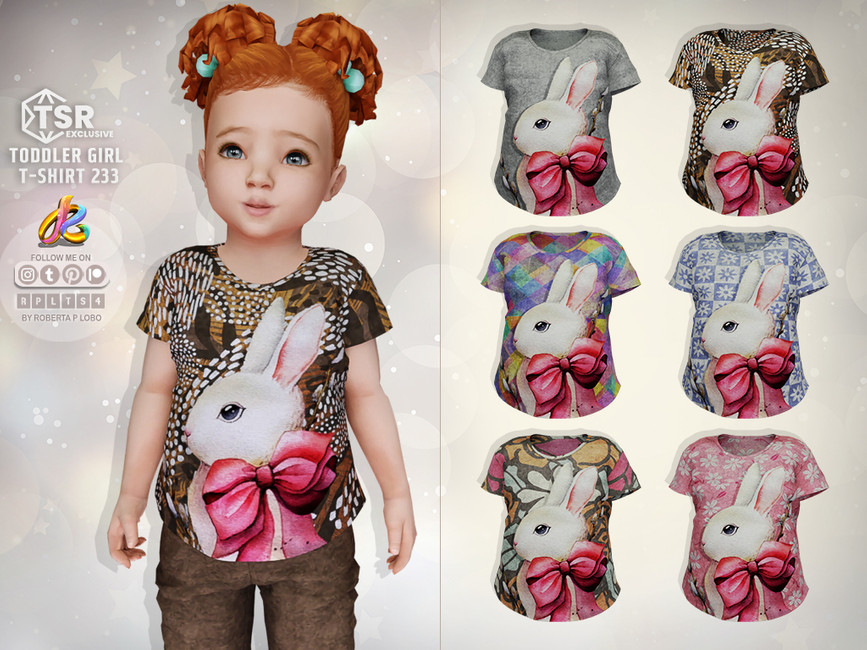 The Sims Resource - Toddler Girl T-Shirt 233