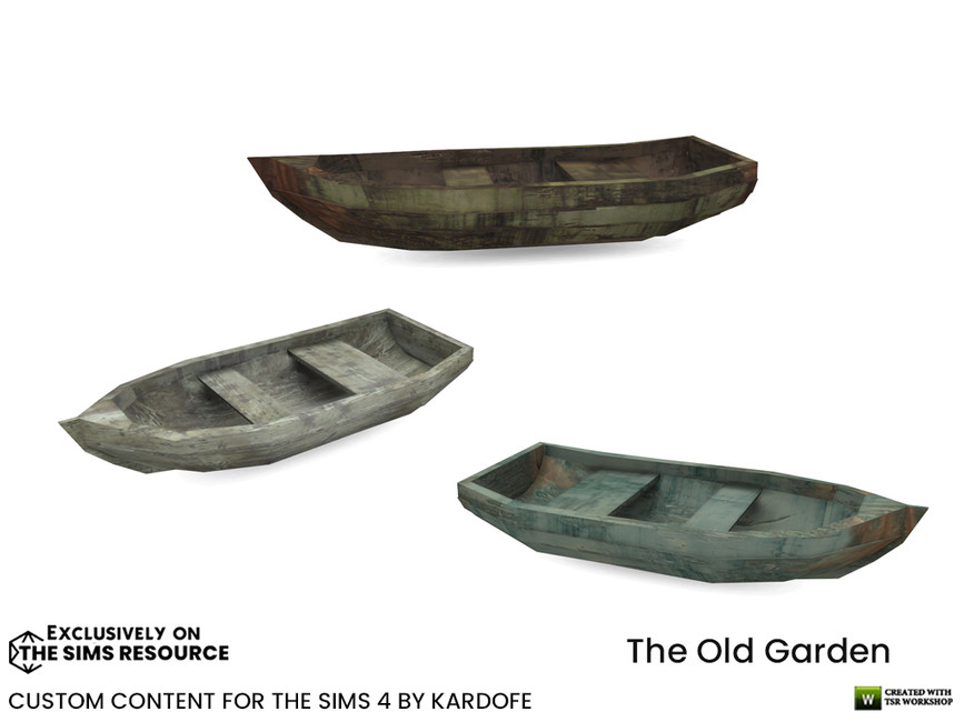 The Sims Resource - The Old Garden Boat