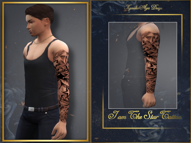 The Sims Resource | I am the Star Tattoo
