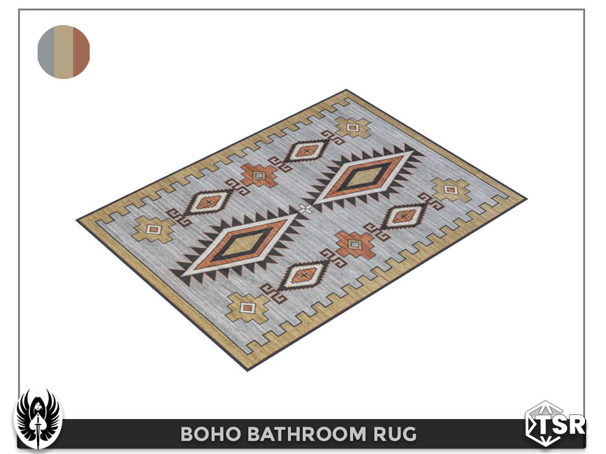 The Sims Resource - Boho Bathroom Rug