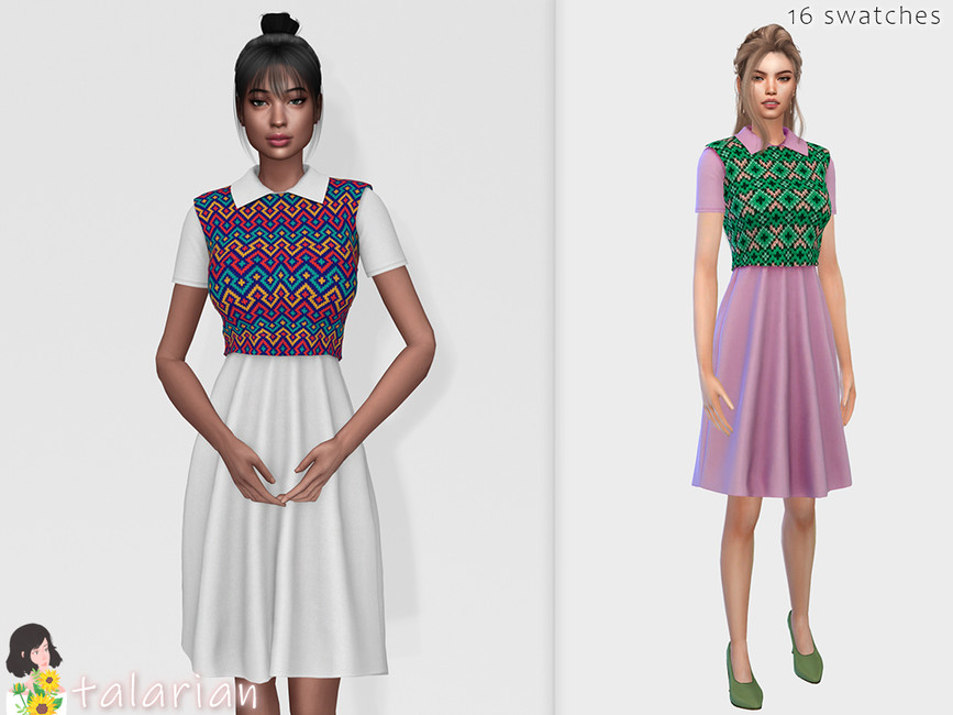 The Sims Resource - Esther dress with vest
