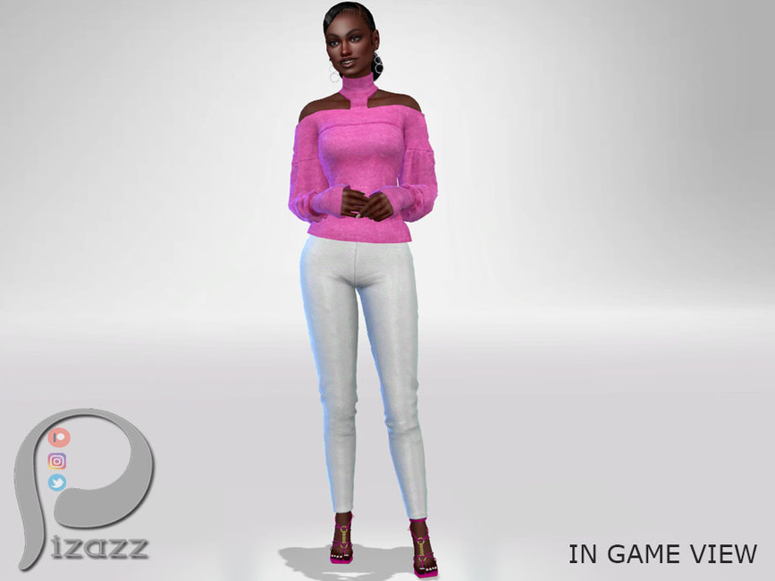 The Sims Resource - Modern cutout shirt
